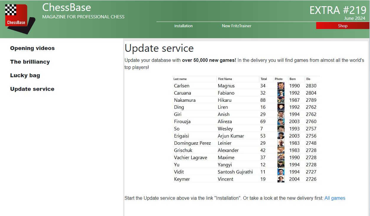 New: CBM Extra #219 | ChessBase